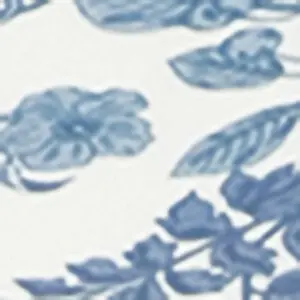 Harrods Bone China Toile Bowl - Blue
