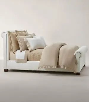 Ralph Lauren Supima Cotton Sateen Langdon Fitted Sheet - Neutral