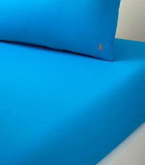 Ralph Lauren Cotton Polo Player Standard Pillowcase - Blue