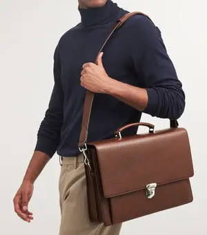 ASPINAL OF LONDON Leather City Laptop Briefcase