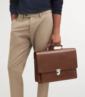 ASPINAL OF LONDON Leather City Laptop Briefcase