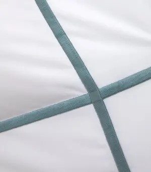 YVES DELORME Athena King Oxford Pillowcase - Green