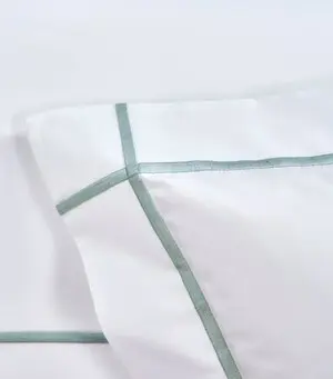 YVES DELORME Athena King Oxford Pillowcase - Green