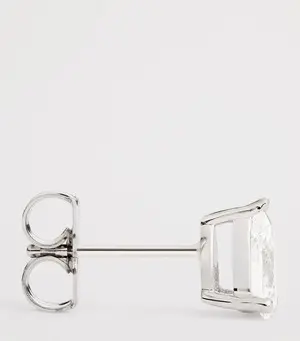 Harrods Pear Cut Diamond Stud Earrings In 18-karat Gold