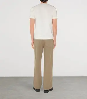 Burberry Check-trim T-shirt - Ivory