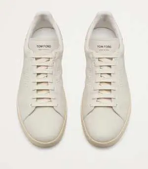 TOM FORD Leather Warwick Sneakers - Neutral