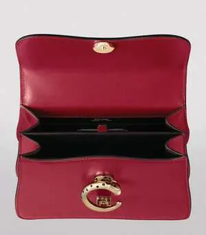 Cartier Leather Mini Panthère De Top-handle Bag - Red