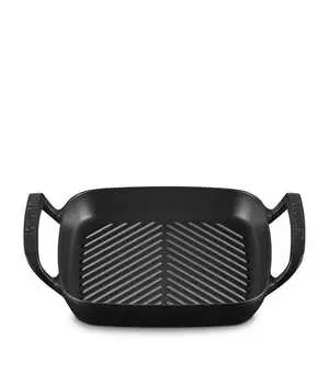 LE CREUSET Cast Iron Square Bbq Grill - Black