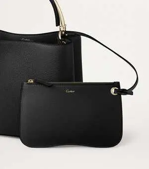 Cartier Panthère De Top Handle Bag - Black