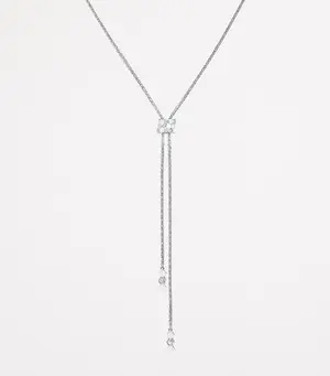 CHAUMET White Gold And Diamond Bee Pendant Necklace