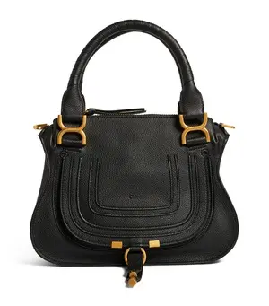 Chloé Small Leather Marcie Top-handle Bag - Black
