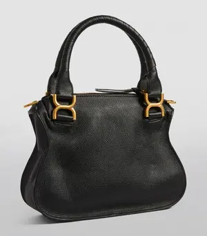 Chloé Small Leather Marcie Top-handle Bag - Black