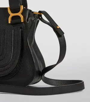 Chloé Small Leather Marcie Top-handle Bag - Black