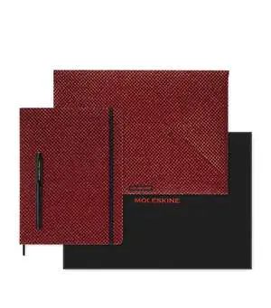 MOLESKINE Shine Collector's Notebook And Pen Set - Red