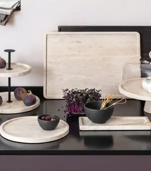 VILLEROY & BOCH Earthenware Manufacture Travertine Serving Platter