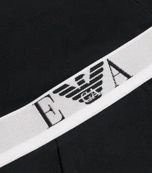Emporio Armani Stretch-cotton Logo Trunks