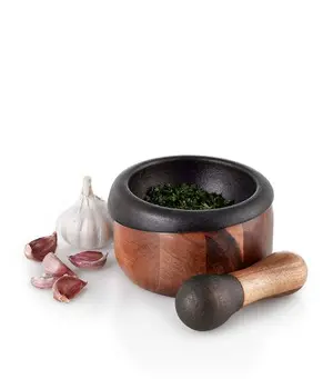 ADHOC Wood Crush Pestle And Mortar