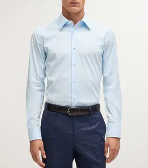 BOSS Stretch-cotton Slim Shirt