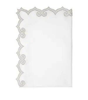 PRATESI Marrakesh Super King Flat Sheet - Silver