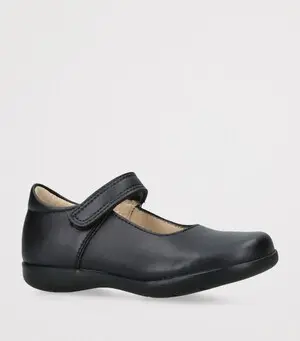 Trotters Emily Leather Mary Jane Shoes - Navy