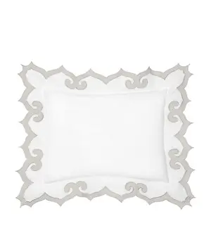 PRATESI Marrakesh Boudoir Sham - Silver
