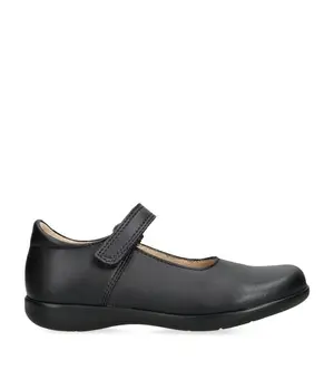 Trotters Emily Leather School Shoes - Navy