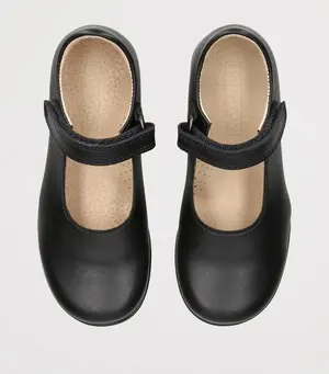 Trotters Emily Leather School Shoes - Navy