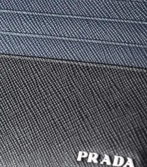 Prada Saffiano Leather Card Holder - Black