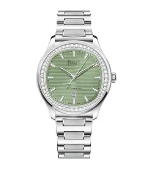 PIAGET Stainless Steel And Diamond Automatic Watch - Silver