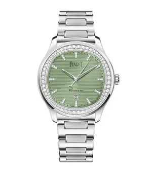 PIAGET Stainless Steel And Diamond Automatic Watch - Silver
