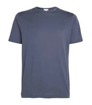 Sunspel Supima Cotton Classic T-shirt - Navy