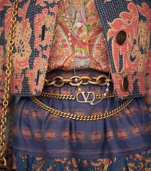 Valentino Garavani Vlogo Signature Chain Belt