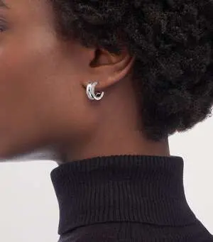 BVLGARI B.zero1 18-karat White Gold And Diamond Earrings