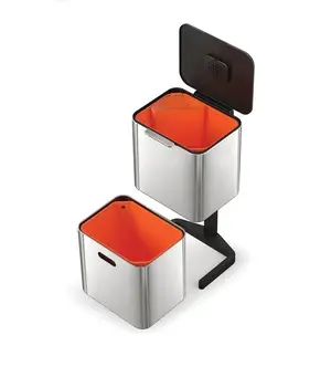 JOSEPH JOSEPH Stainless Steel Totem Bin - Silver