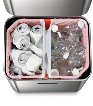 JOSEPH JOSEPH Stainless Steel Totem Bin - Silver