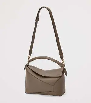 Loewe Small Leather Puzzle Edge Top-handle Bag