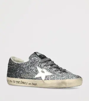 GOLDEN GOOSE Glitter Super-star Low Top Sneakers