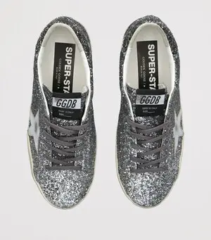 GOLDEN GOOSE Glitter Super-star Low Top Sneakers