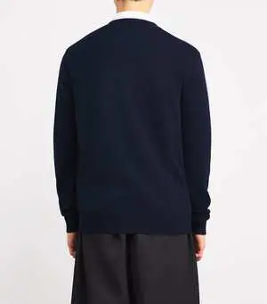 Play Comme Des Garcon Wool Heart Cardigan