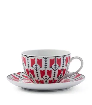 Prada Porcelain Cappuccino Cup And Saucer