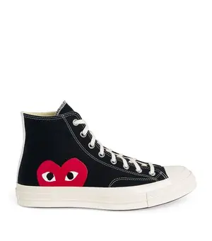 Play Comme Des Garcon X Converse Chuck Taylor All Star '70 High-top Sneakers - Black