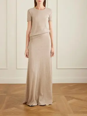THE ROW Noella Cashmere Maxi Skirt