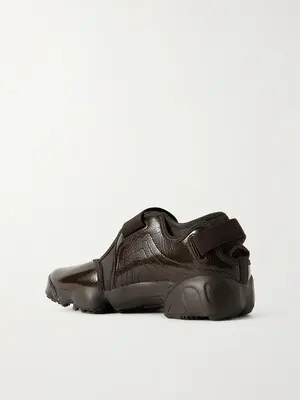 Nike Rift Patent Leather Split-toe Sneakers - Brown