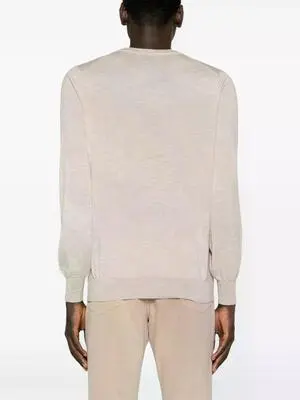 Brunello Cucinelli Crew Neck Mélange Jumper - Neutrals