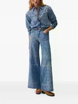 Liu Jo Embroidered Denim Shirt