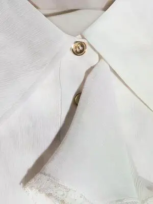 Alberta Ferretti Ruffled Shirt - Neutrals