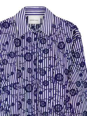 FABIENNE CHAPOT Striped Floral Shirt