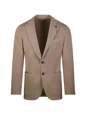 SANTANIELLO Notched-lapel Blazer - Brown