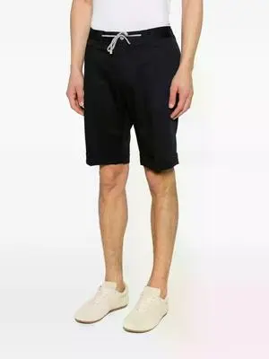 BARBA NAPOLI Drawstring Cuffed Shorts - Blue