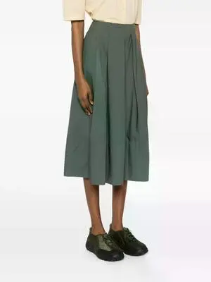 Woolrich Pleated Midi Skirt With Zip-fastening